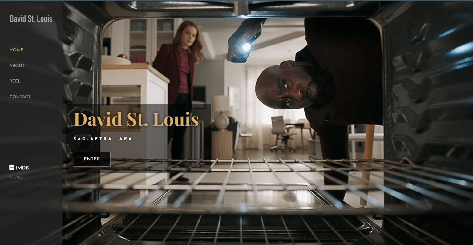 American actor David St. Louis Official website redesign - Grow With ...